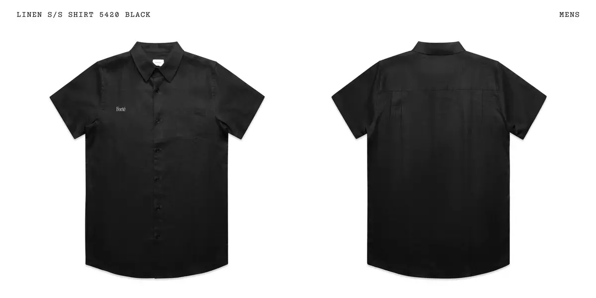 Work S/S Shirt Staff Apparel | Forté NZ